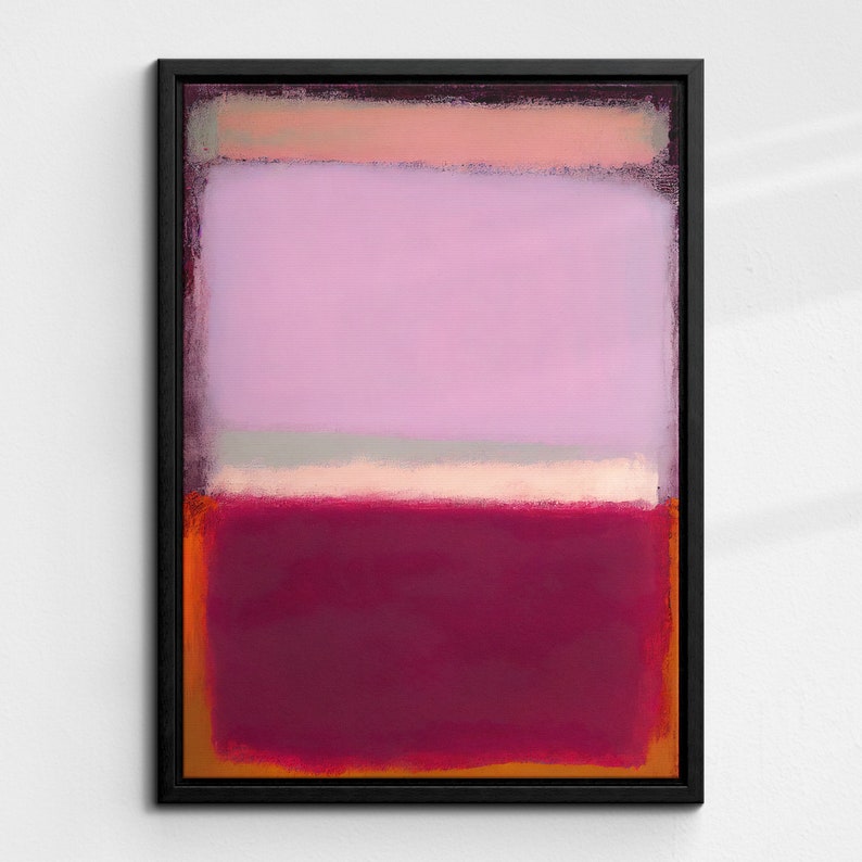 Purple & Pink Mark Rothko Style Abstract Oil Painting Wall - Etsy
