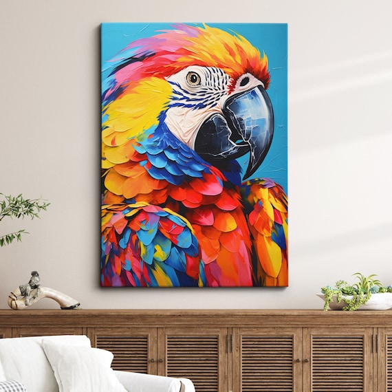 Parrot Splatter Painting