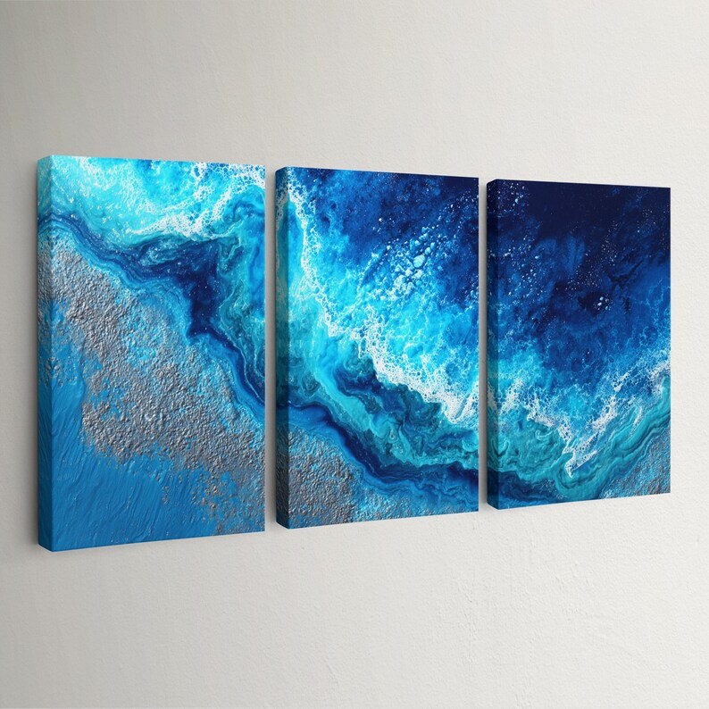 Pyramyd Optical Illusion Abstract Wall Art Set of 3 Panels Modern ...