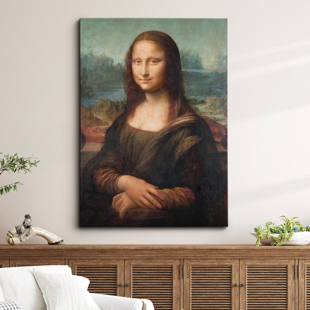 Mona Lisa Oil Painting Leonardo Da Vinci Italian Renaissance Wall Art ...