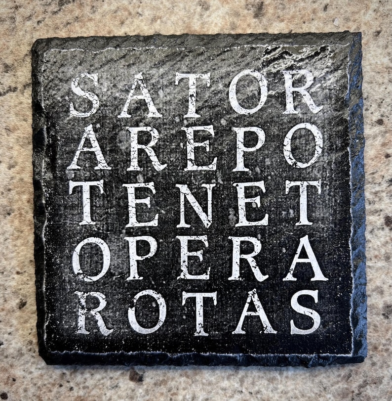 SATOR Magic Square Slate Coaster - Etsy