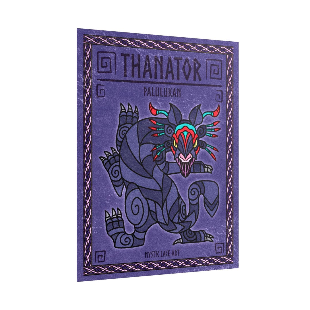 Thanator Palulukan Stylized Avatar Inspired Black Panther Poster - Etsy