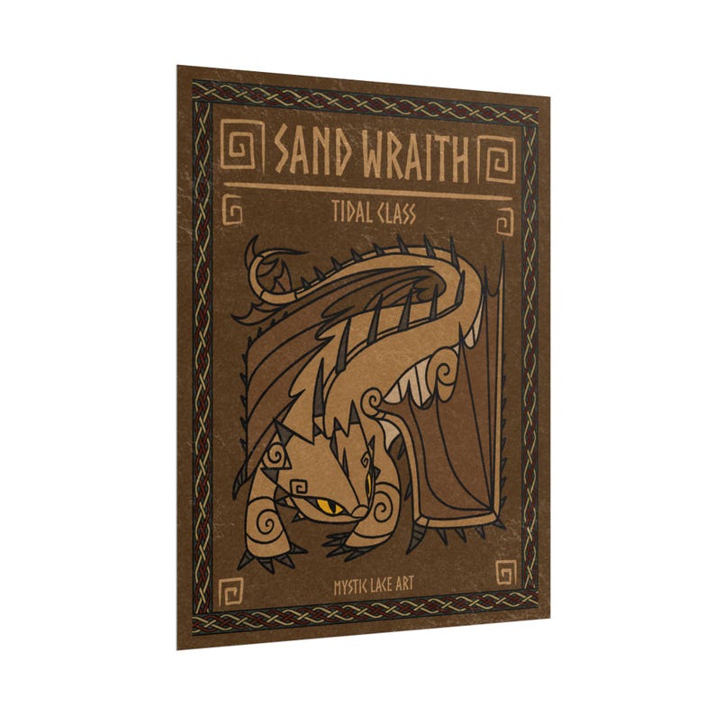Sand Wraith Dragon HTTYD Inspired Stylized Poster - Etsy