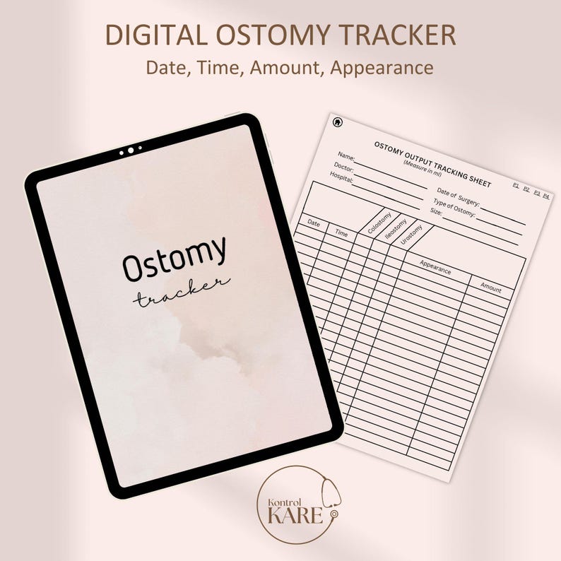 Ostomy Output Tracker, Post Operative Record Sheet, Surgical Drain Log ...