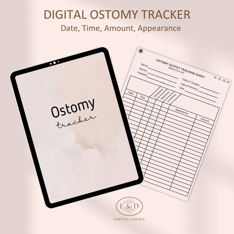 Ostomy Output Tracker, Post Operative Record Sheet, Surgical Drain Log ...