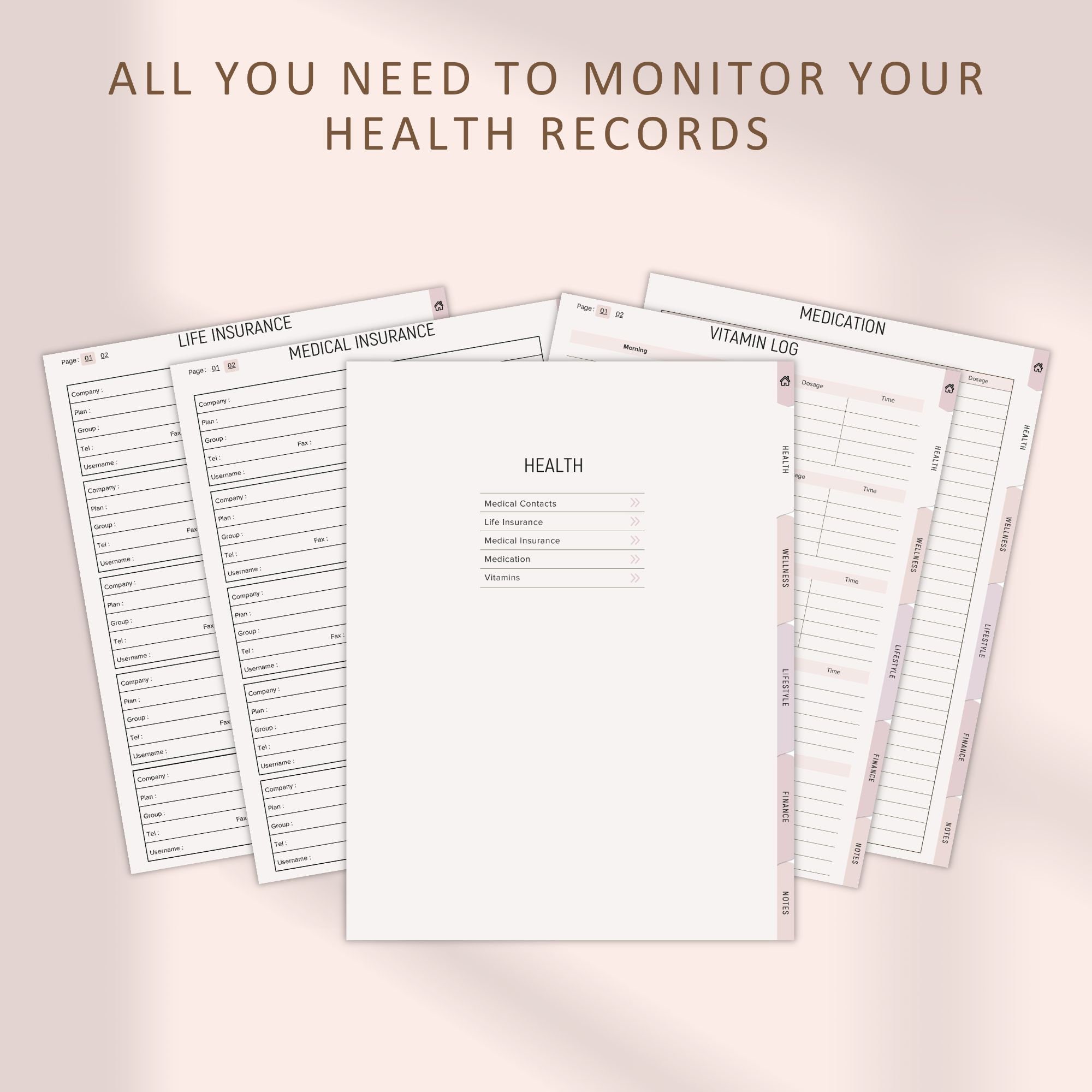 Records Tracker, Banking Expense Journal, Password Subscription ...