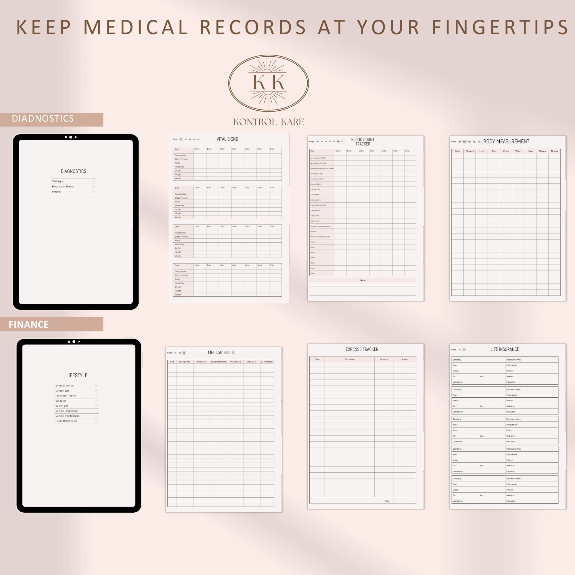 Medical Information Planner, Patient Health Records, Healthcare ...