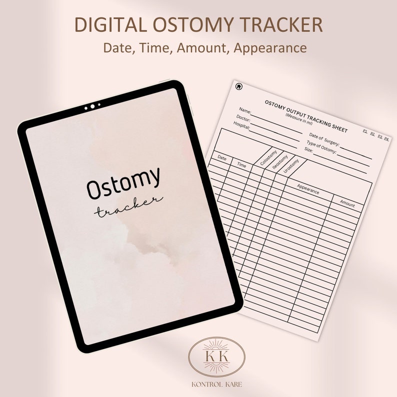 Ostomy Output Tracker, Post Operative Record Sheet, Surgical Drain Log ...