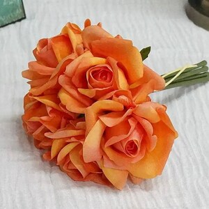 6 Luxurious Real Touch Roses - Etsy