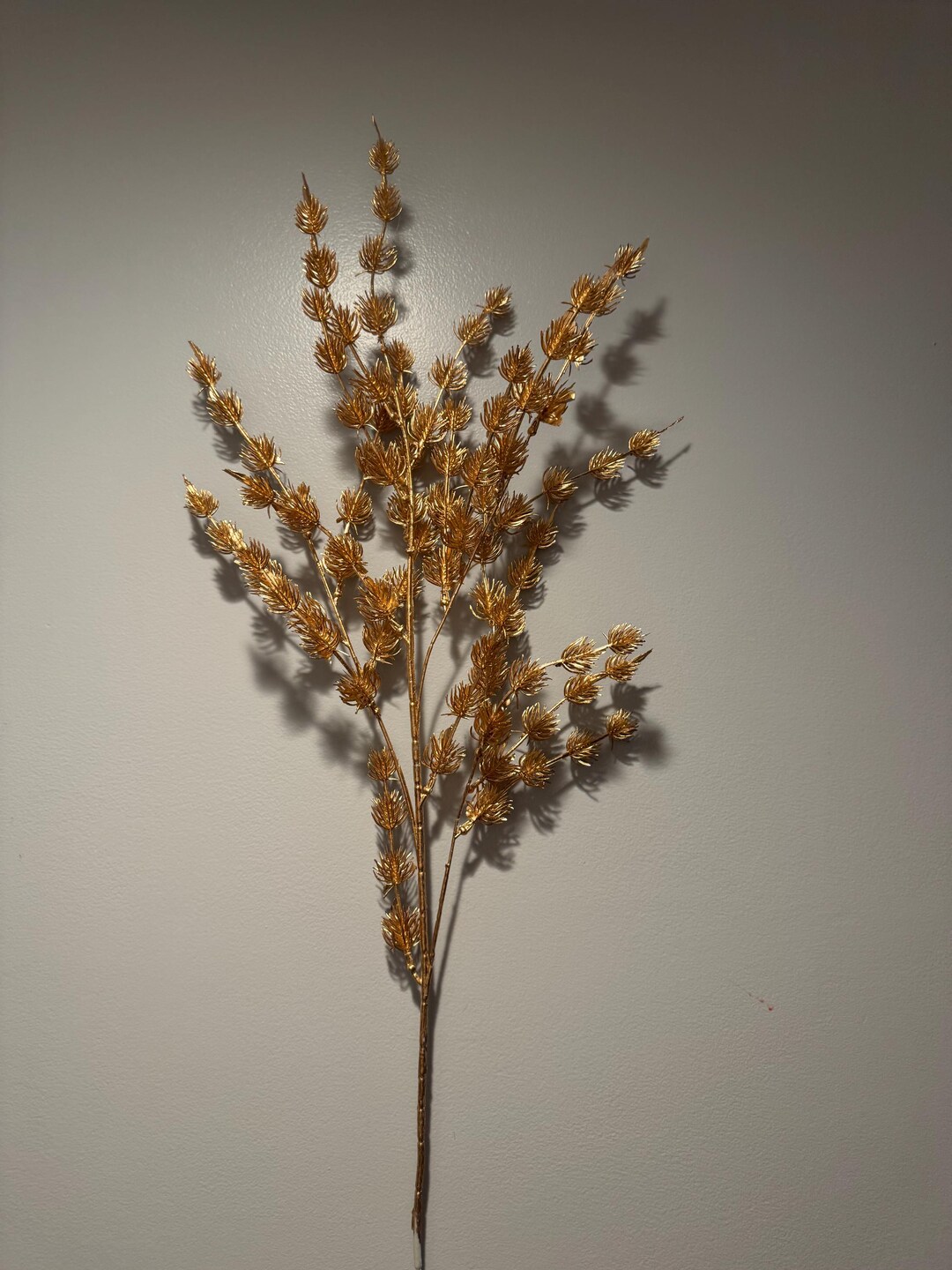 3 Gold Floral Stems - Etsy