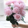 6 Luxurious Large Real Touch Long Stem Roses - Etsy