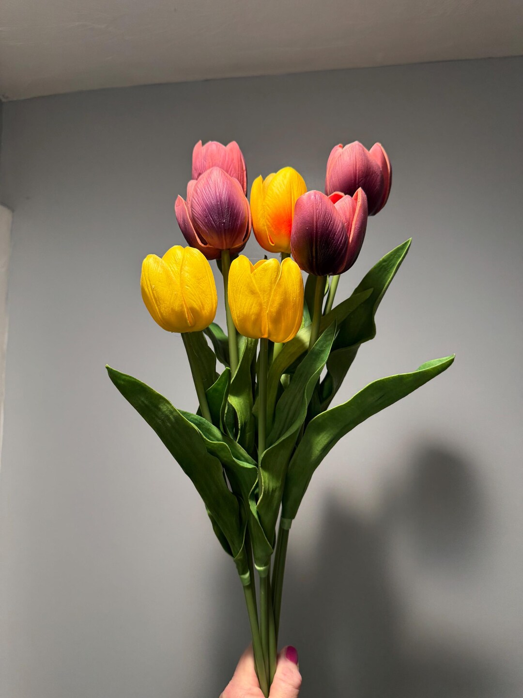 7 Extra Large Real Touch Tulips - Etsy