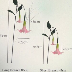 6 Real Touch Angel Trumpet Flowers - Etsy