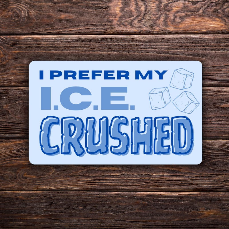 Ice Crushed Sticker - Etsy UK