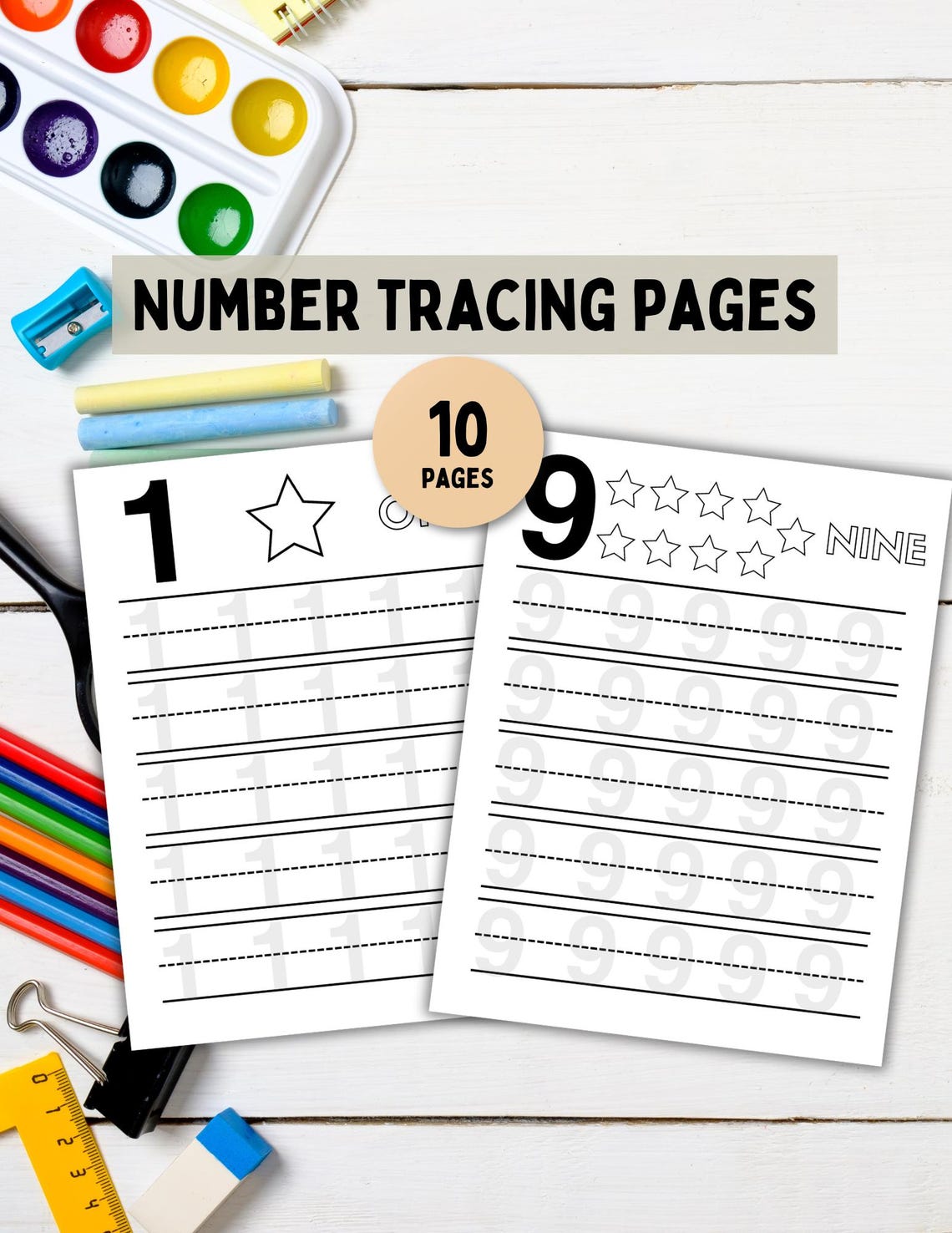 Numbers Activity, Number Tracing, Number Learning for Kids, Fun ...