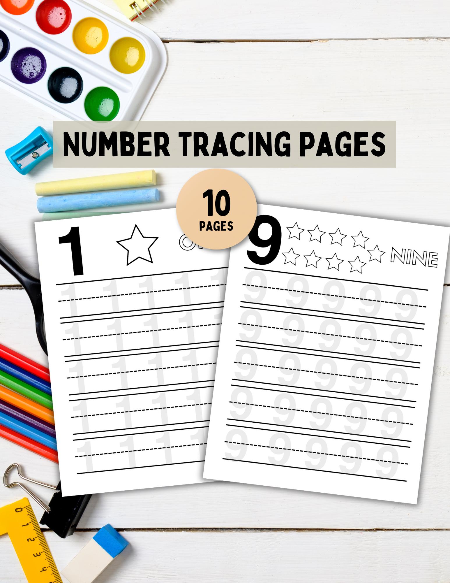 Numbers Activity, Number Tracing, Number Learning for Kids, Fun ...