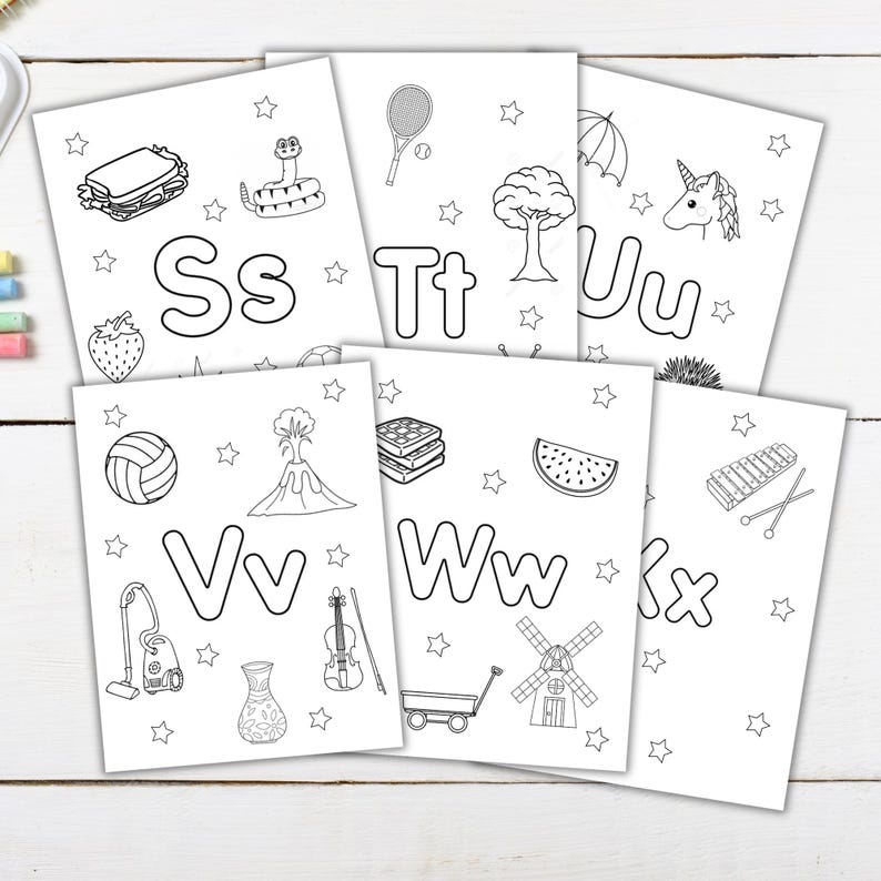 Alphabet Coloring Pages for Kids - ABC Coloring Pages/ Learning Tools ...