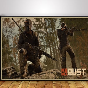 Rust Game Poster, Wall Art, Wall Prints, Home Decor, Kraft Paper Print ...