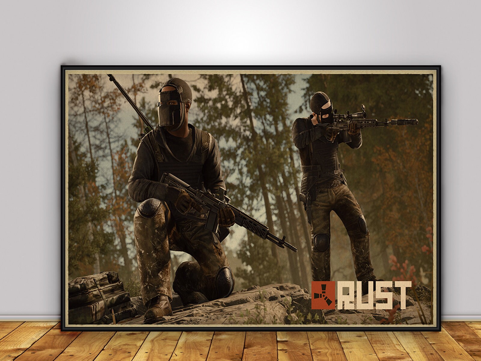 Rust Game Poster, Wall Art, Wall Prints, Home Decor, Kraft Paper Print ...