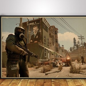 Rust Game Poster, Wall Art, Wall Prints, Home Decor, Kraft Paper Print ...