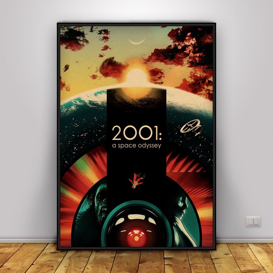 2001 Space Odyssey Poster, Wall Art, Wall Prints, Home Decor, Kraft ...