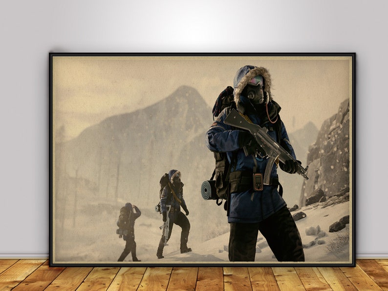 Rust Game Poster, Wall Art, Wall Prints, Home Decor, Kraft Paper Print ...