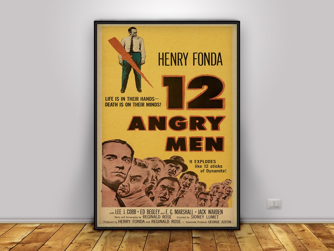 12 Angry Men Poster Wall Art Wall Prints Home Decor Kraft - Etsy
