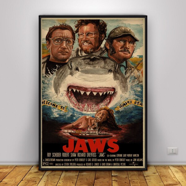 Jaws Poster - Etsy