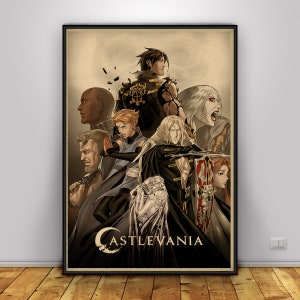 Castlevania Poster, Wall Art, Wall Prints, Home Decor, Kraft Paper ...