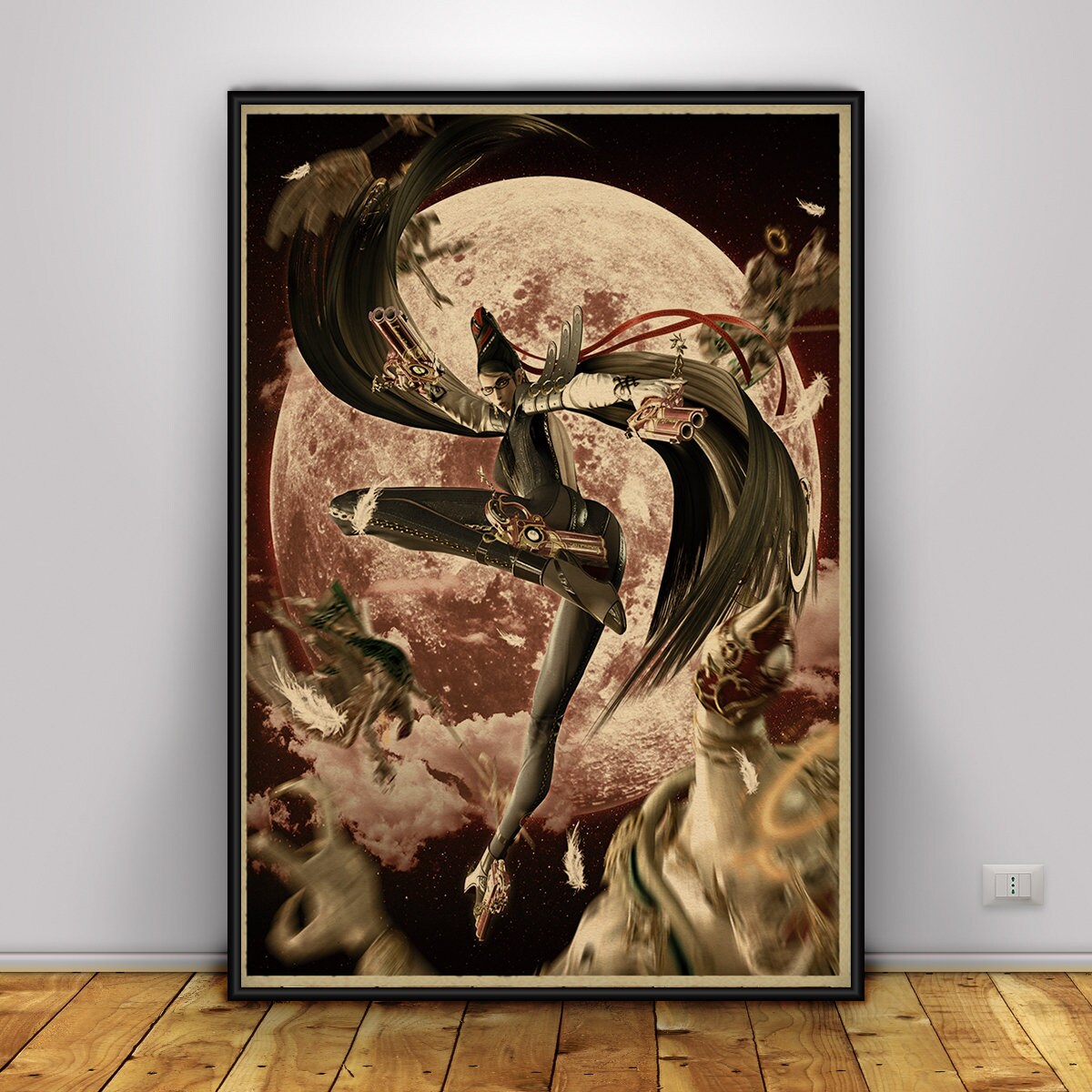Bayonetta Game Poster, Wall Art, Wall Prints, Home Decor, Kraft Paper ...