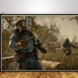 Rust Game Poster, Wall Art, Wall Prints, Home Decor, Kraft Paper Print ...