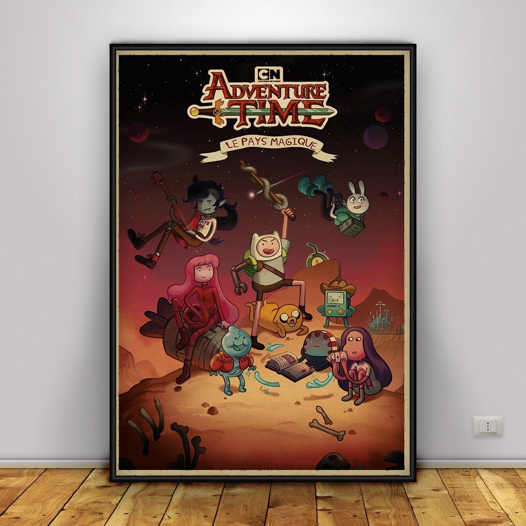 Adventure Time Poster, Wall Art, Wall Prints, Home Decor, Kraft Paper ...