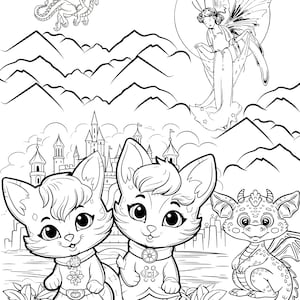 Printable Whimsical Coloring Pages - Etsy