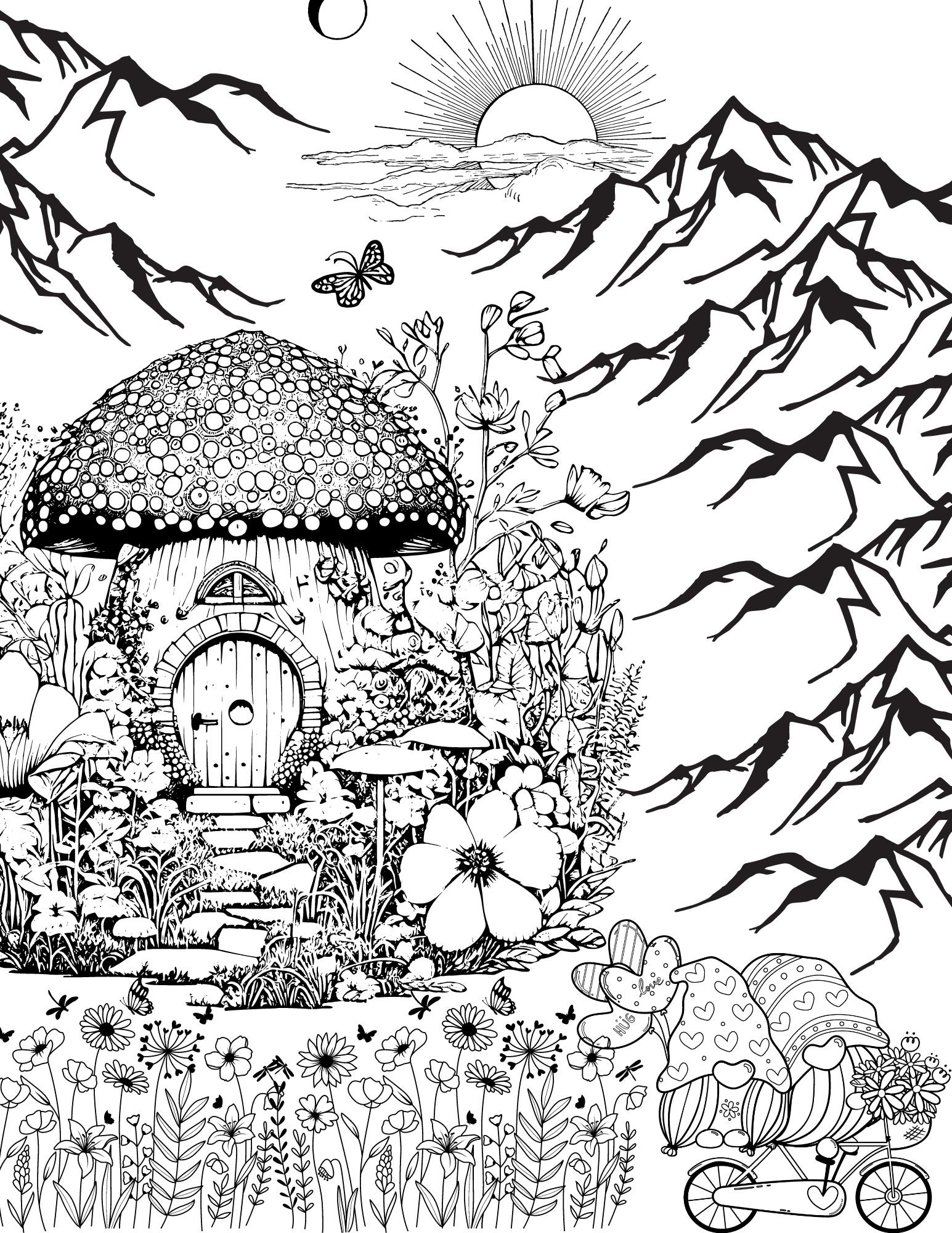 Printable Whimsical Coloring Pages - Etsy