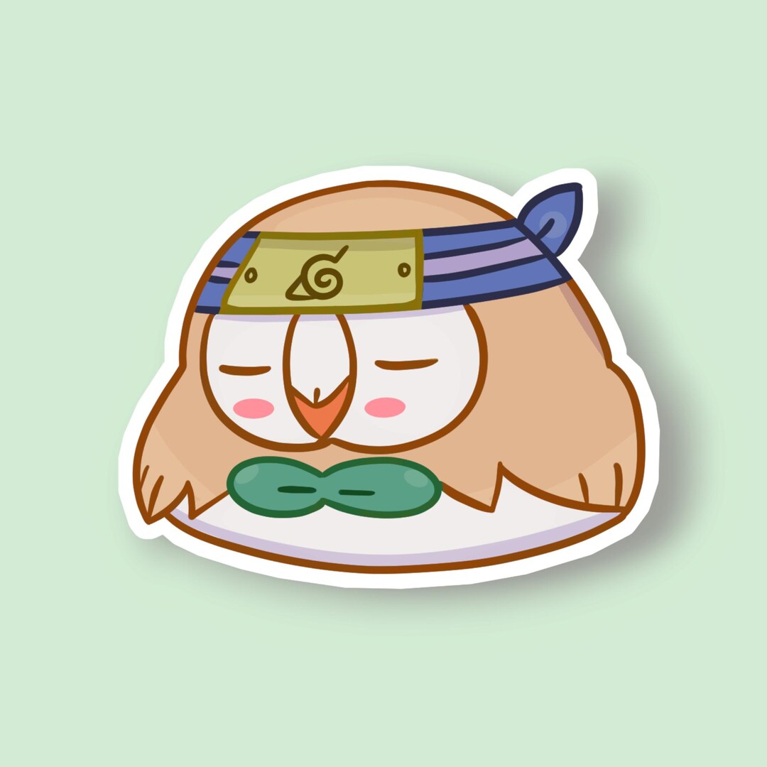 Pokemon Ninja Style Rowlet Sticker - Etsy
