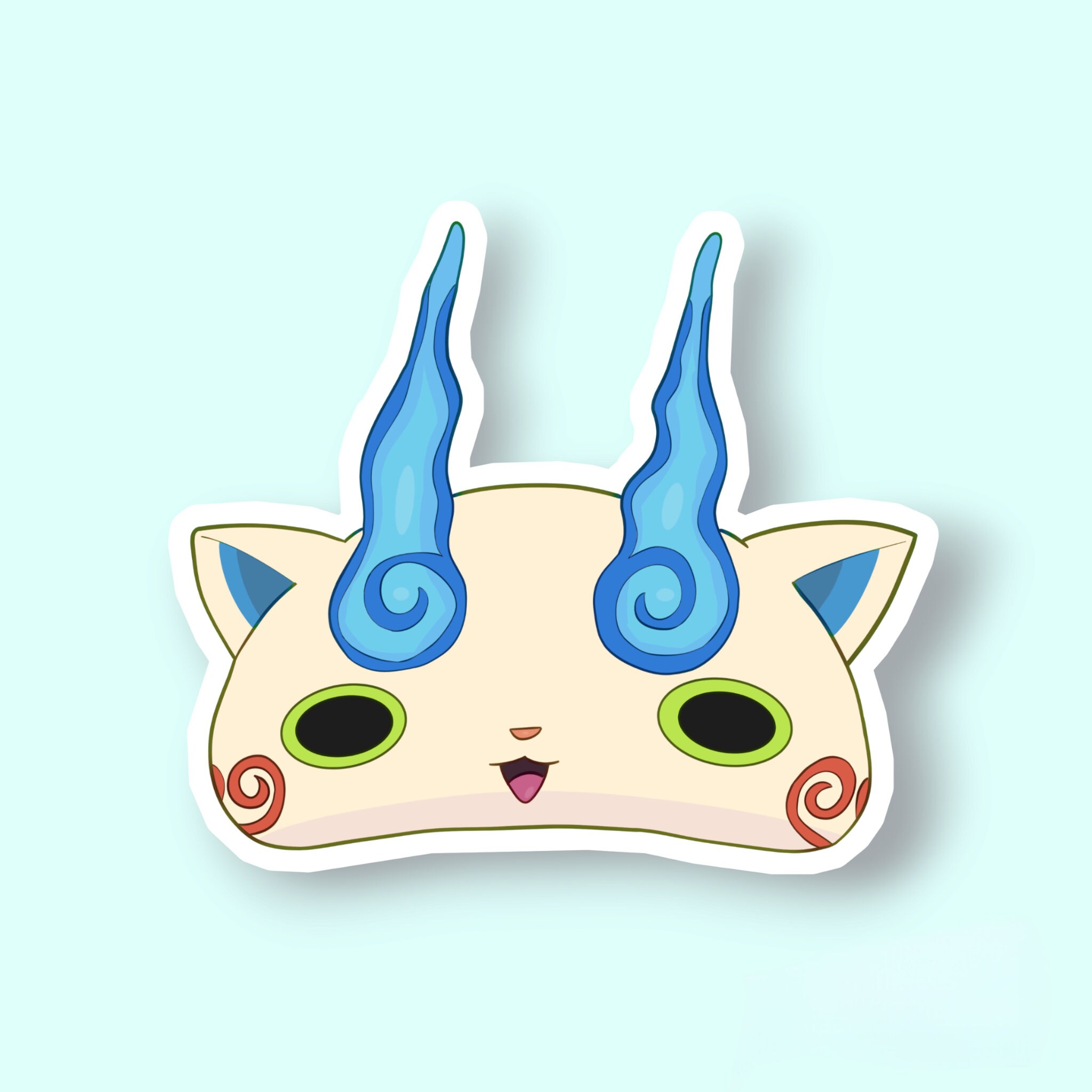 Yokai Watch Komasan Sticker - Etsy