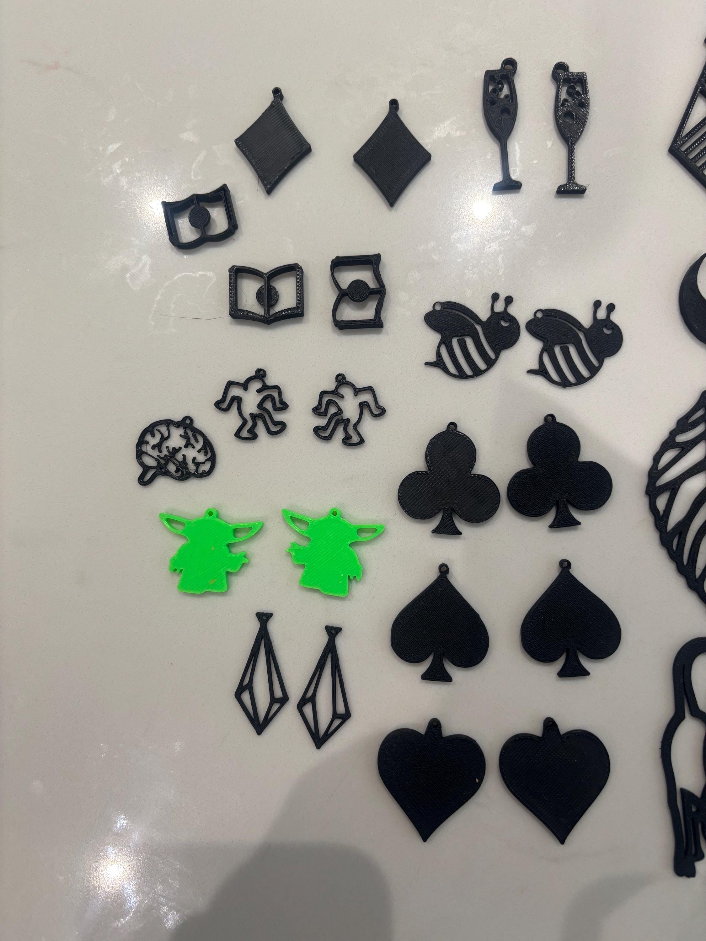 Fun Earring's STL Files 3d Print's - Etsy