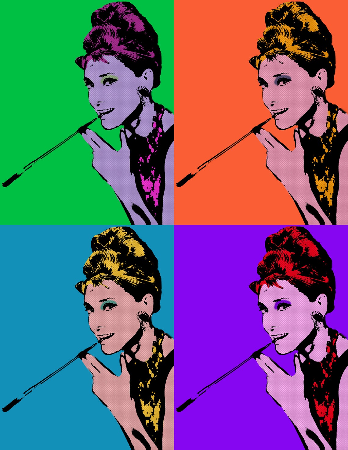 Customized Andy Warhol Print Pop Art Custom Illustration - Etsy