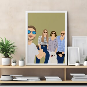 Faceless Portrait, Personalized Portrait, Portrait From Photo, Gift for ...