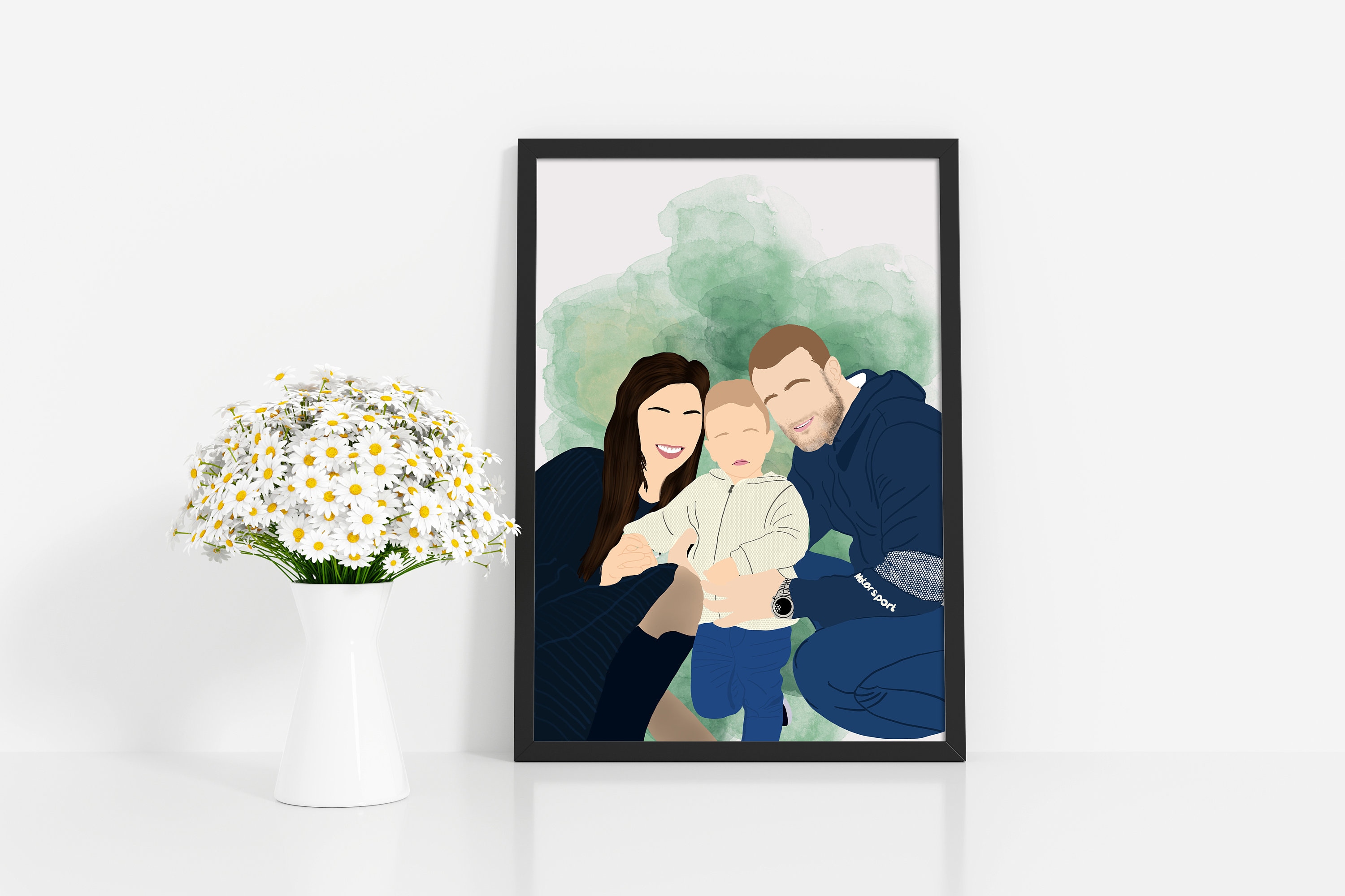 Faceless Portrait Personalized Portrait Portrait From Photo - Etsy