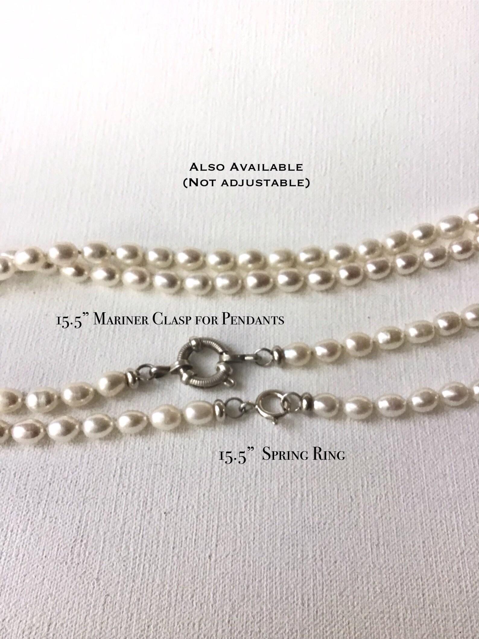 Oval Shape Pearl Necklace. - Etsy