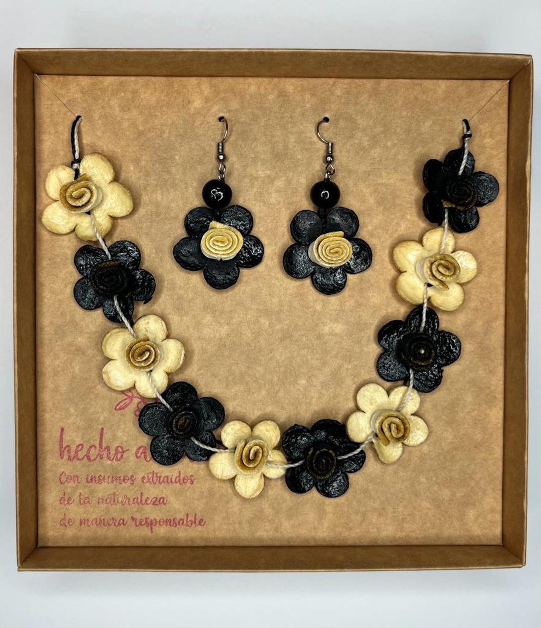 Peruvian Necklace Made With Natural Products, Like Orange Peel, Olives ...