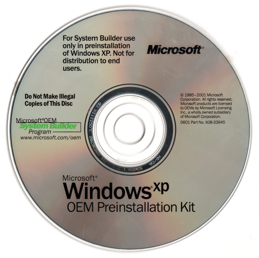 Original ISO of the Microsoft® Windows XP OEM Preinstallation Kit in ...