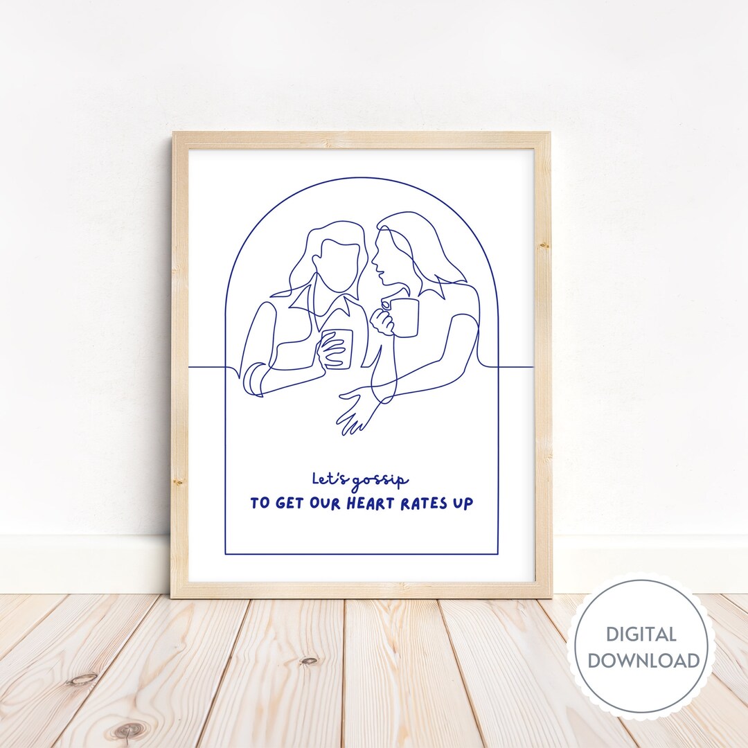 Let's Gossip Printable Art - Etsy