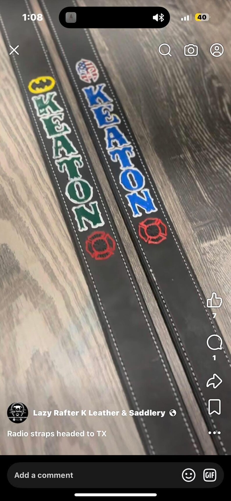 Custom Fire/ems Radio Strap - Etsy