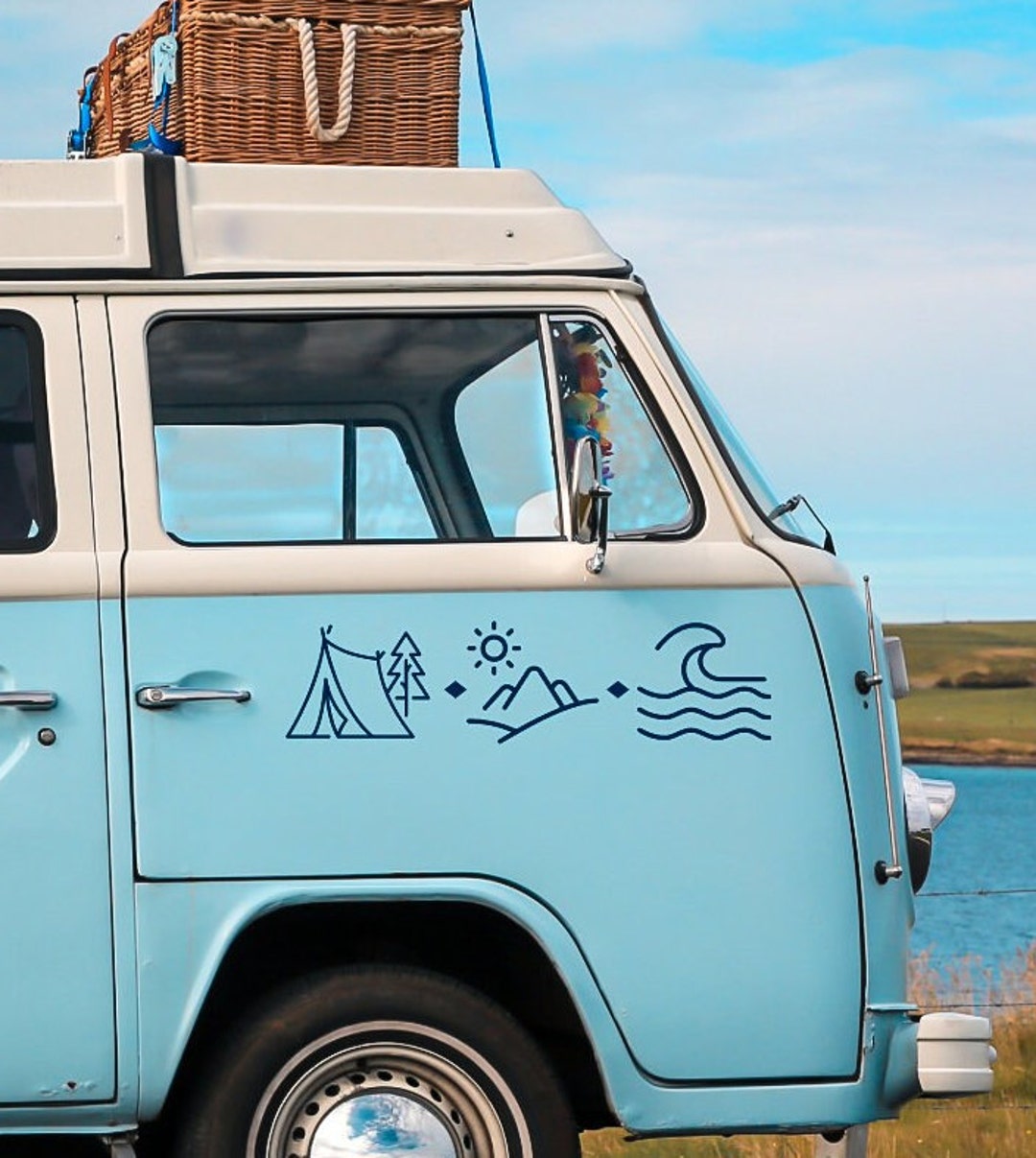 Van Sticker, Camper Sticker - NATURE LOVE Van Decal, Caravan Stickers ...