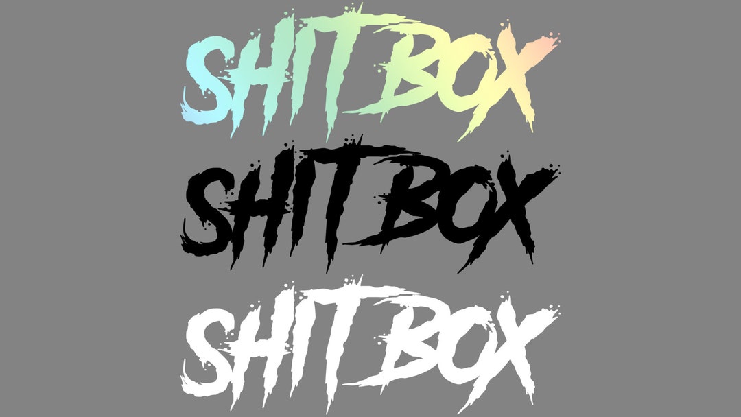 Sticker Shitbox From B5_builds Car Sticker Car Decal Vinyl Sticker Car ...