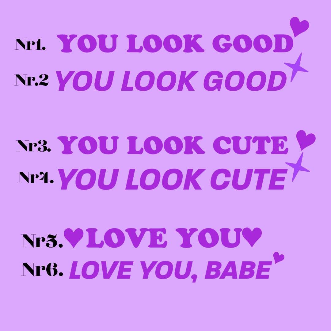 You Look Good - Sticker Mirror - Car Mirror Decal - You Look Cute ...