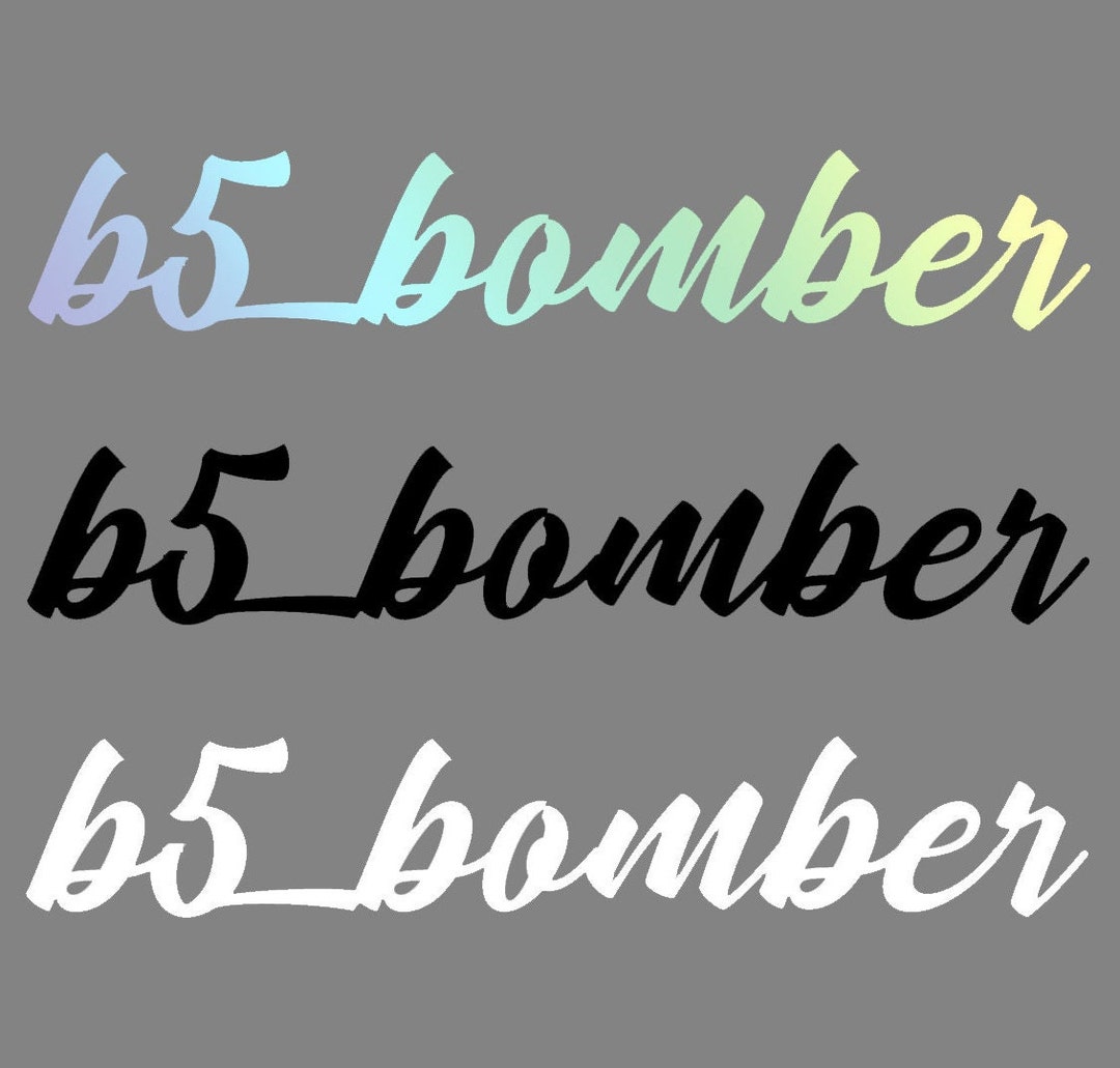 Car Sticker B5_bomber Car Sticker B5 Car Sticker Tuning S4 B5 Gift ...