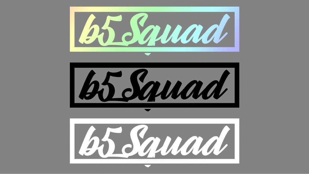 Car Sticker B5_squad Car Sticker B5 Car Sticker Tuning S4 B5 Gift ...